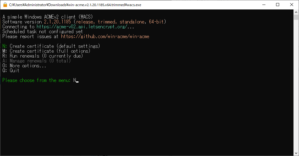 超簡単！IISで運用中のホームページをSSL化-win-acmeを利用してLet’s Encriptを設定・自動更新 | オレンジの国