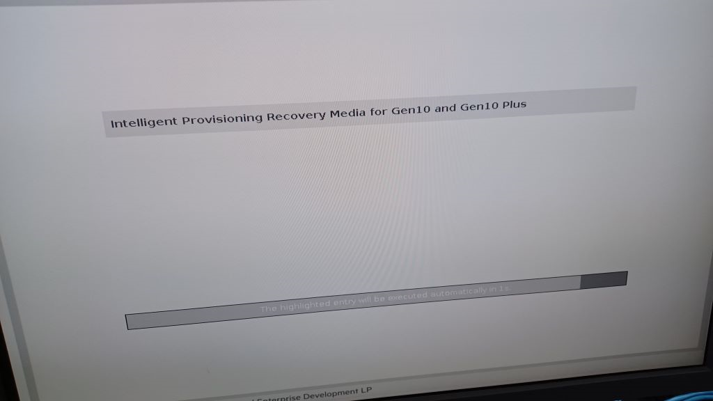 HP Proliant DL20 Gen10 Intelligent Provisioning が起動しなくなった | オレンジの国